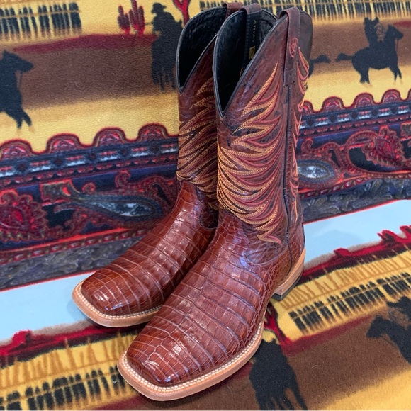 Ariat | Shoes | Ariat Mens Boots Exotic Fire Catcher Cinnamon Caiman ...